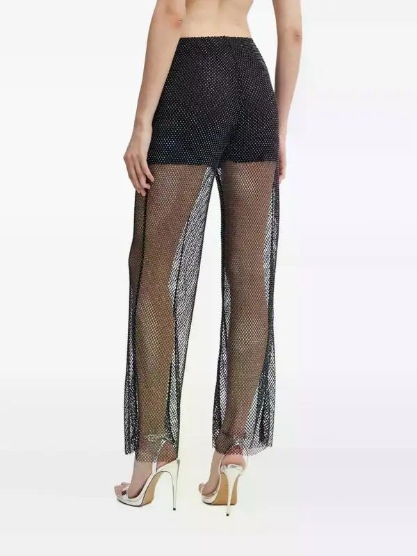 CUSTOMMADE Petra Beaded Mesh Trousers
