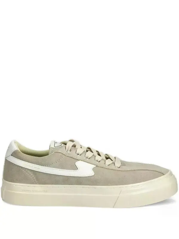S.W.C STEPNEY WORKERS CLUB Suede Sneakers With Leather Stripe - Grey