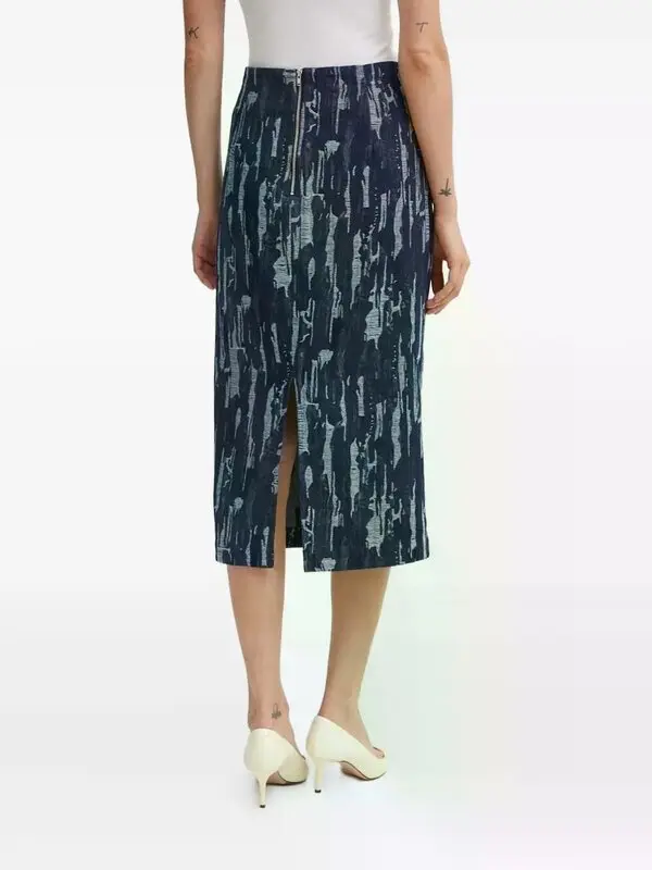 BRUUNS BAZAAR Abstract-print Pencil Skirt