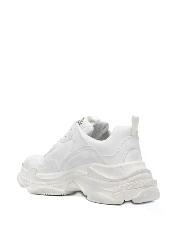 Balenciaga Triple S Graffiti-print Sneakers - White
