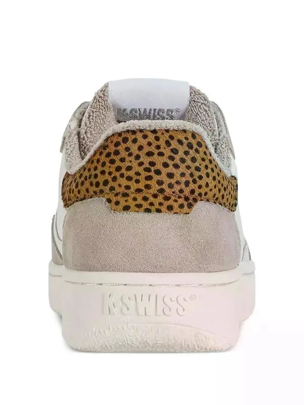 K-Swiss Suede-panelled Leopard-print Sneakers