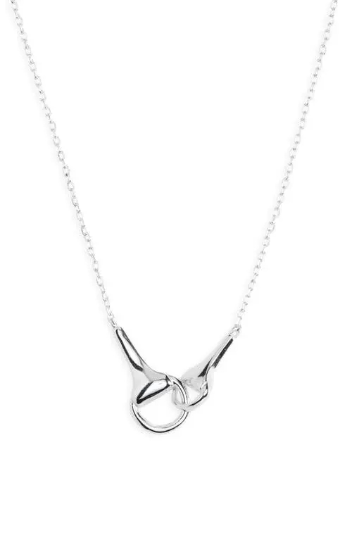 Argento Vivo Equestrian Interlocking Pendant Necklace - Silver