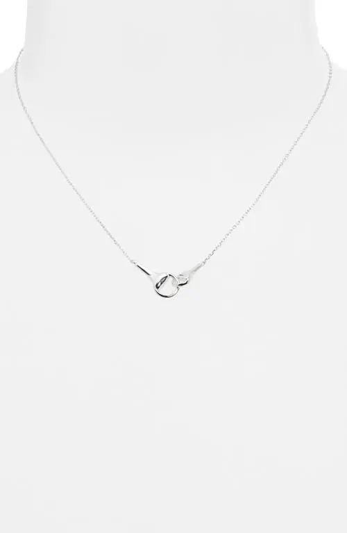 Argento Vivo Equestrian Interlocking Pendant Necklace - Silver