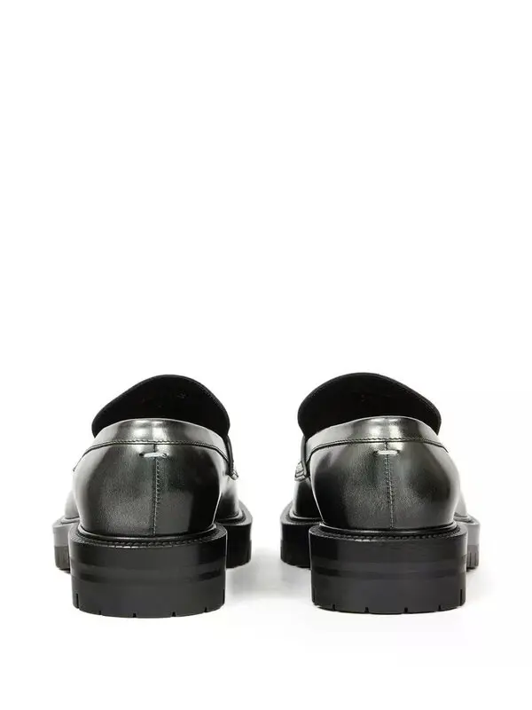 MAISON MARGIELA Tabi Leather Loafers - Silver