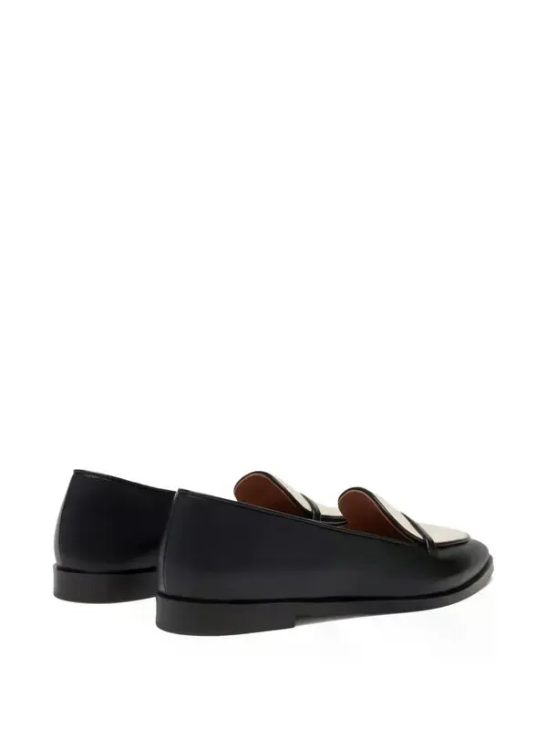 MALONE SOULIERS Leather Paneled Loafers