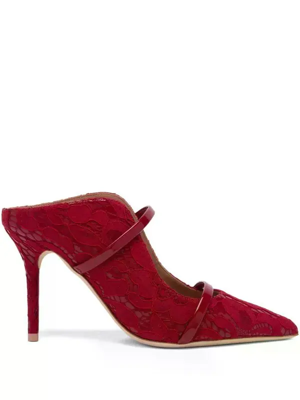 MALONE SOULIERS 85mm Maureen Lace Heeled Mules
