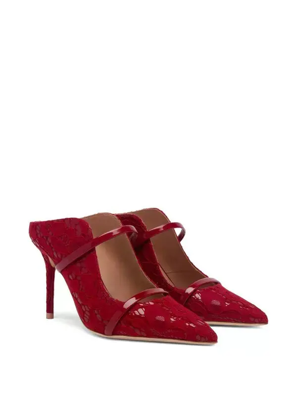 MALONE SOULIERS 85mm Maureen Lace Heeled Mules