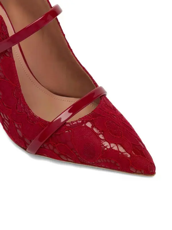 MALONE SOULIERS 85mm Maureen Lace Heeled Mules