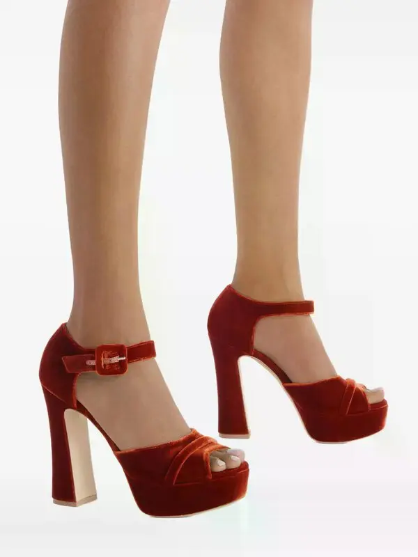 MALONE SOULIERS 125mm Yuri Buckle Platform Heeled Sandals