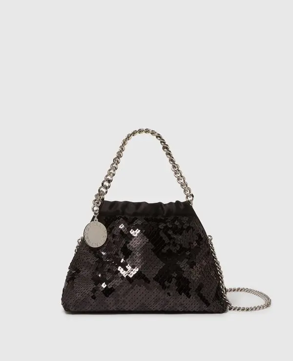 Stella McCartney Falabella Sequin Drawstring Crossbody Bag