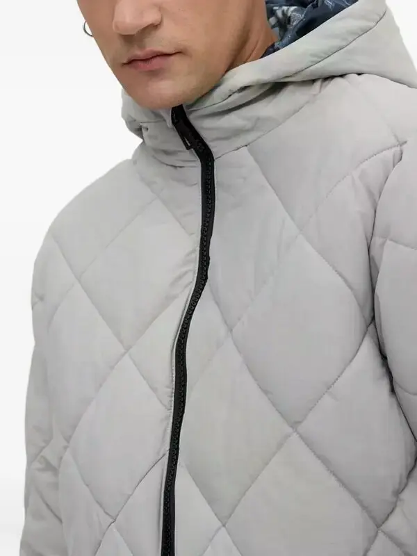 Desigual Diamond-pattern Reversible Padded Jacket