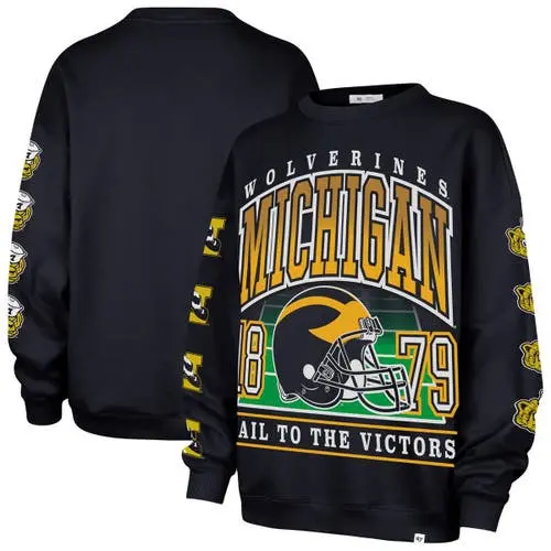 '47 Michigan Wolverines Oversized Pullover Sweatshirt