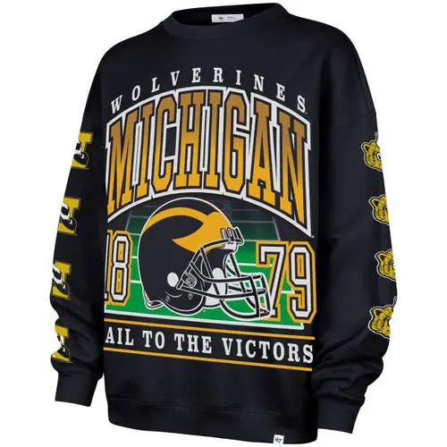'47 Michigan Wolverines Oversized Pullover Sweatshirt