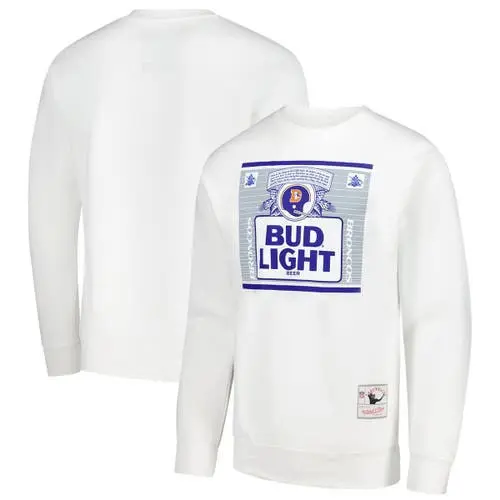 Mitchell & Ness X Bud Light Denver Broncos The Crest Pullover Sweatshirt