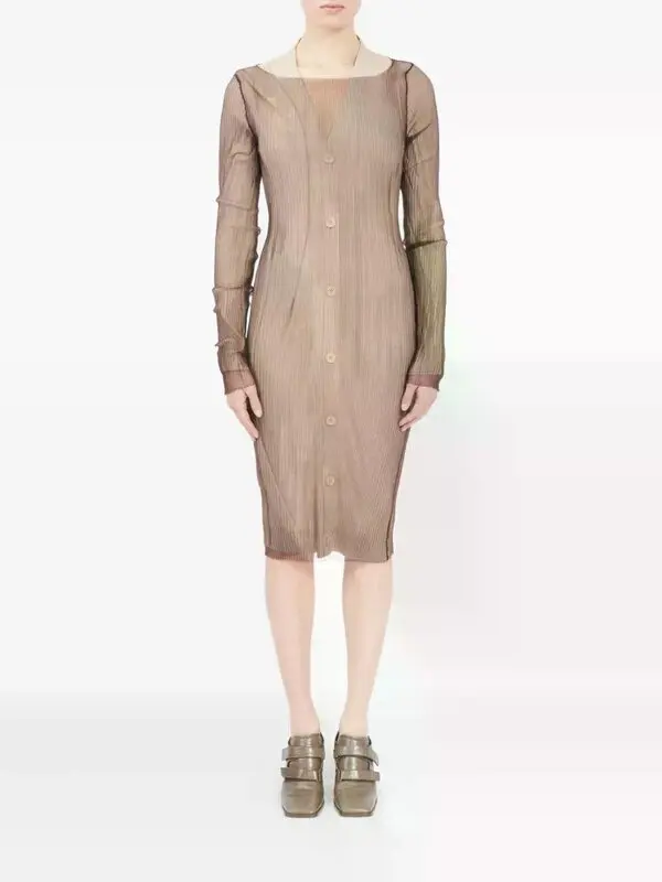 MAISON MARGIELA Ribbed Buttoned Cardigan Dress