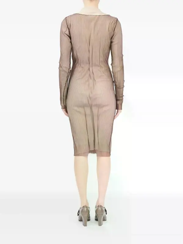 MAISON MARGIELA Ribbed Buttoned Cardigan Dress