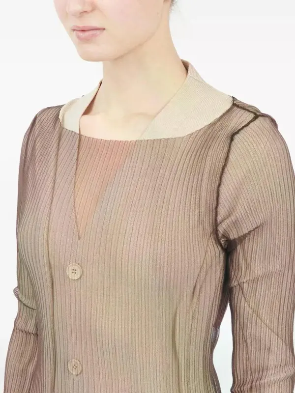 MAISON MARGIELA Ribbed Buttoned Cardigan Dress
