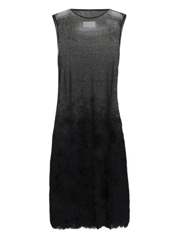 MAISON MARGIELA Silk Knit Retrograde Dress - Black