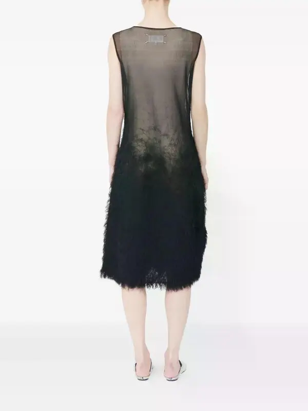 MAISON MARGIELA Silk Knit Retrograde Dress - Black