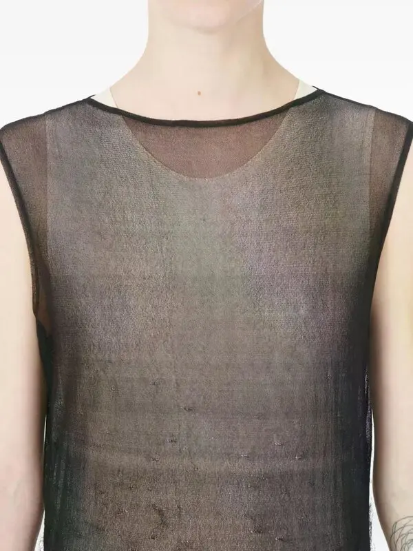 MAISON MARGIELA Silk Knit Retrograde Dress - Black