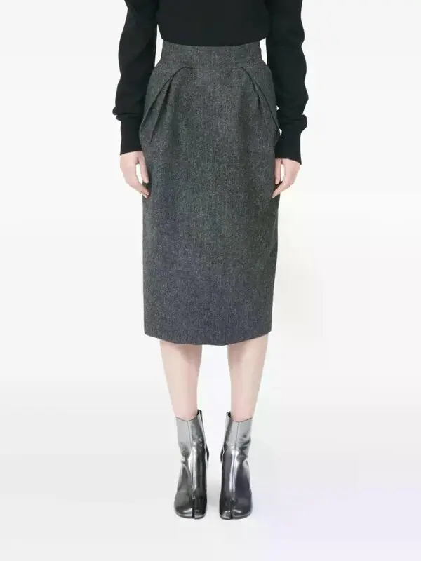 MAISON MARGIELA Midi Pleated Skirt