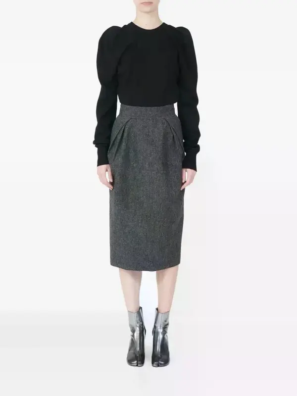 MAISON MARGIELA Midi Pleated Skirt