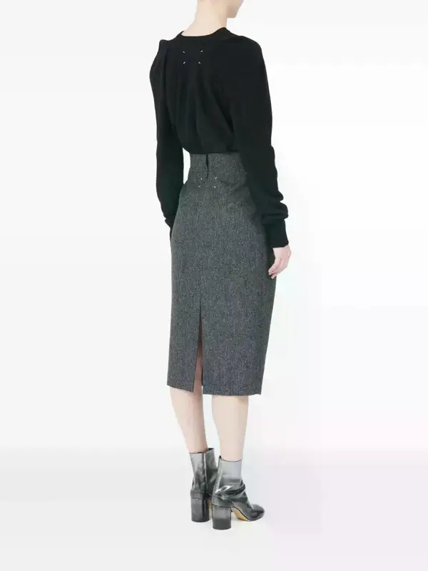 MAISON MARGIELA Midi Pleated Skirt