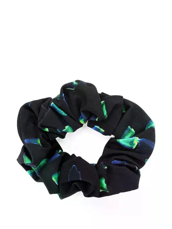 LYGIA & NANNY Printed Scrunchie - Black