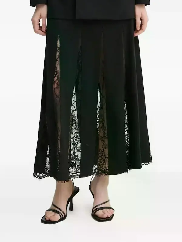 A.L.C. Lace-insert Midi Skirt
