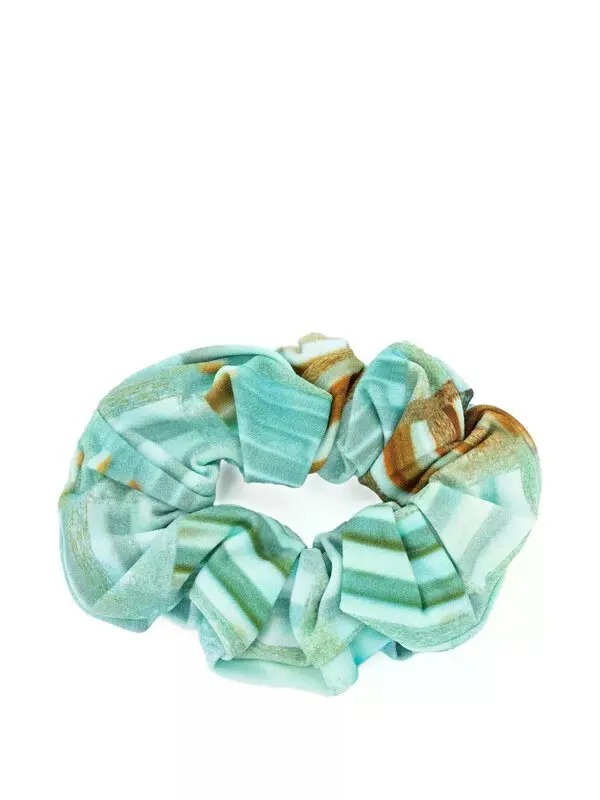 LYGIA & NANNY Striped Hair Scrunchie - Blue