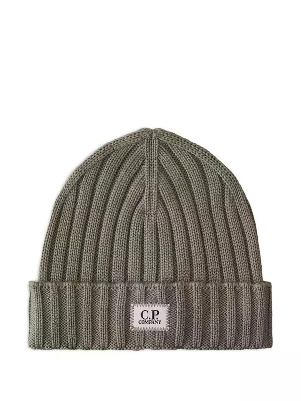 C.P. COMPANY Ribbed-wool Beanie - Grey