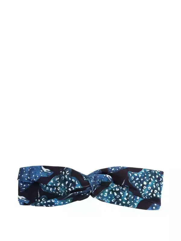LYGIA & NANNY Knotted Headband - Blue