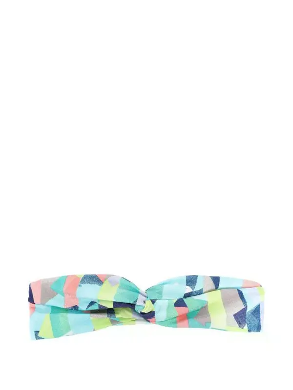 LYGIA & NANNY Geometric-print Headband - Green