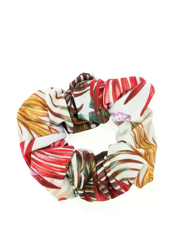 LYGIA & NANNY Lola Floral-print Hair Tie - White