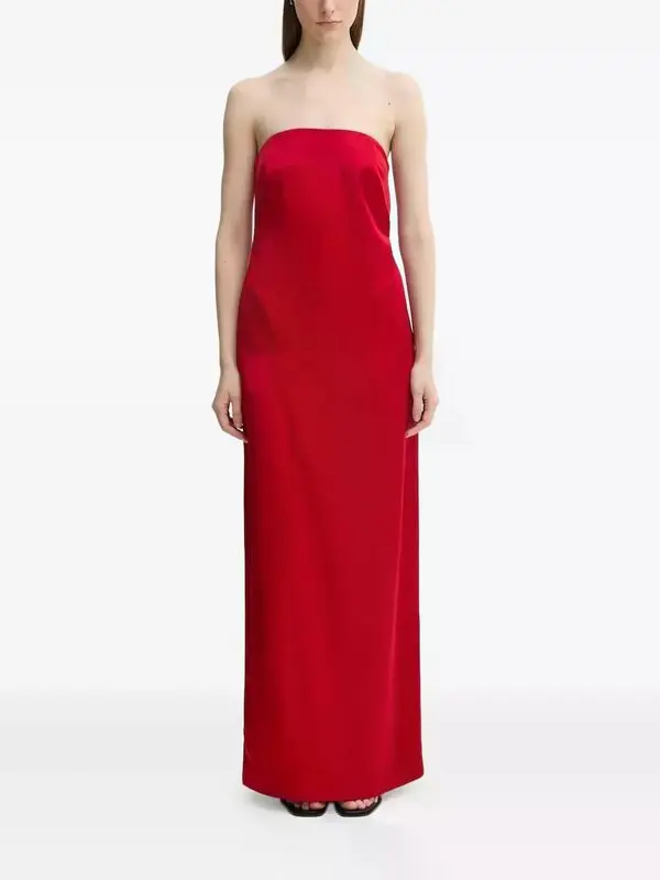 A.L.C. Strapless Satin Maxi Dress