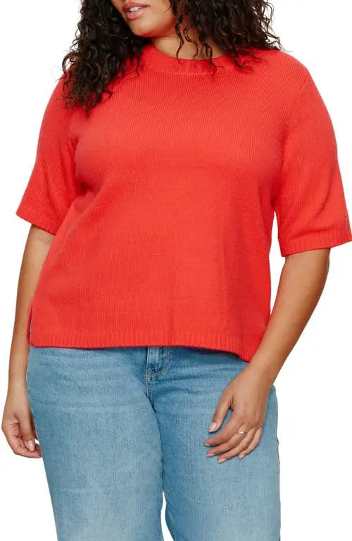 Sanctuary Relaxed Fit Sweater Tee - Tulip Red