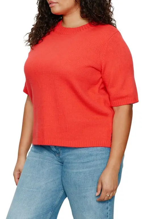 Sanctuary Relaxed Fit Sweater Tee - Tulip Red