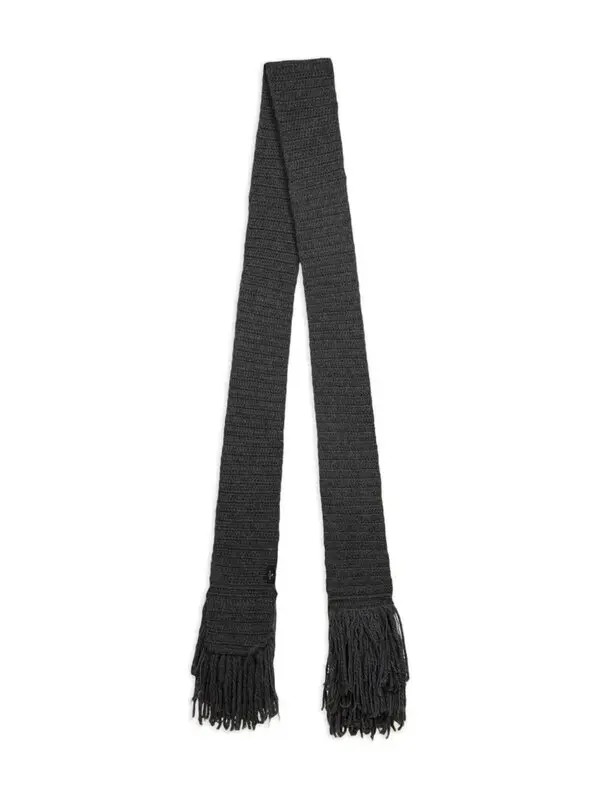 Etro Fringed Wool Scarf - Grey