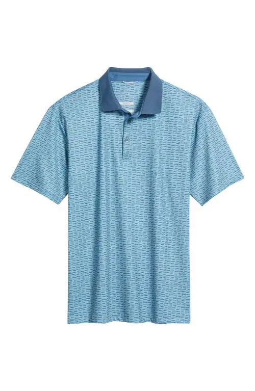 SWANNIES Rufus Broken Stripe Performance Golf Polo