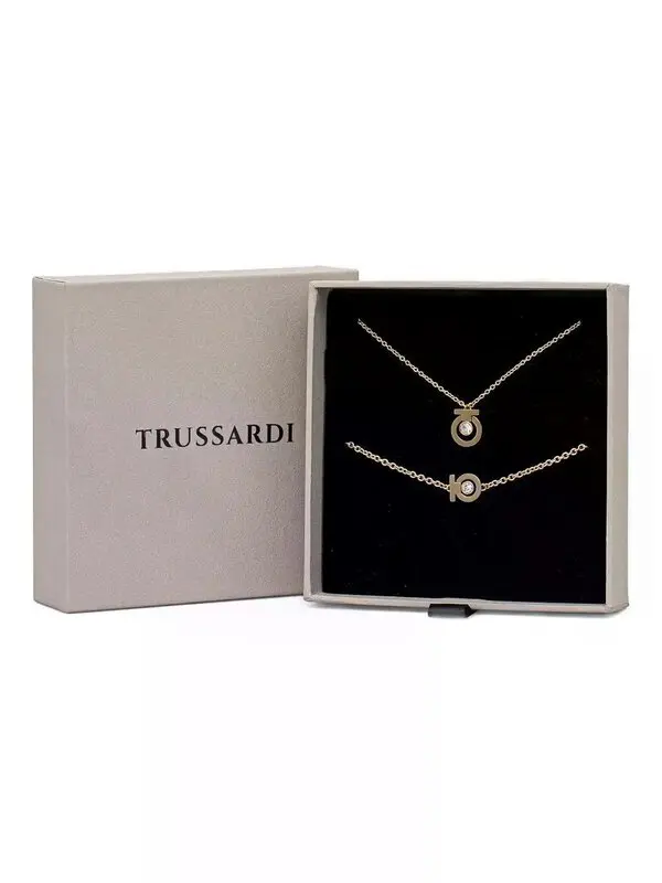 TRUSSARDI Crystal-embellished Necklace - Gold