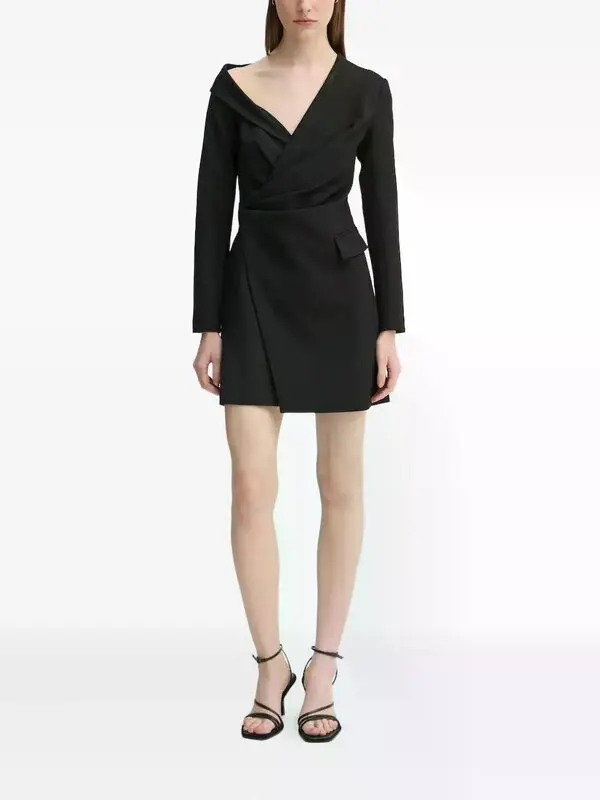 A.L.C. Draped Asymmetric-shoulder Mini Dress