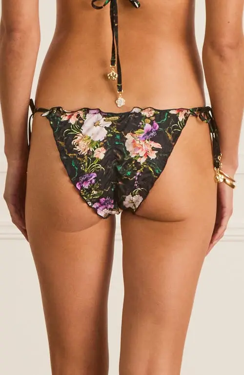 AQUA BLU AUSTRALIA Lettuce Edge Bri Tie Side Bikini Bottom