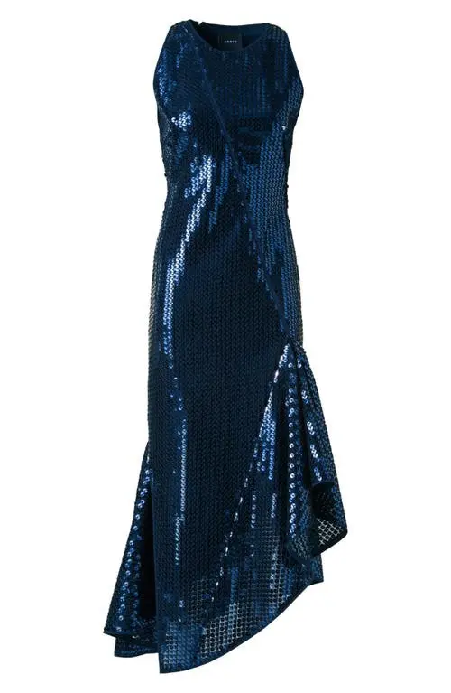 Akris Sequin Asymmetric Dress