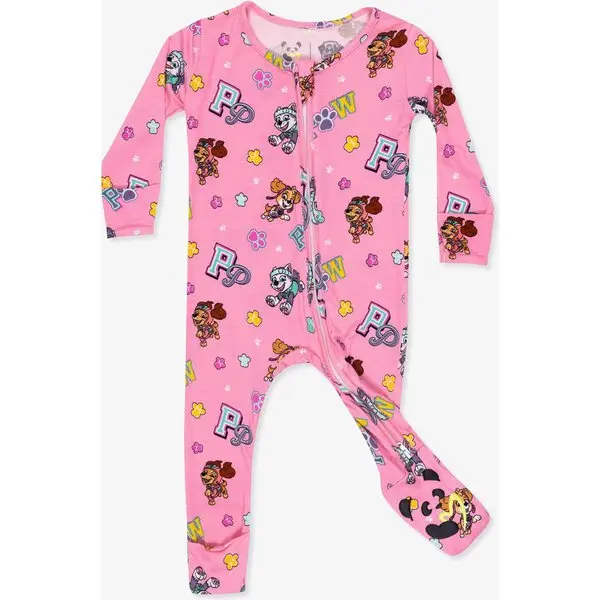 BELLABU BEAR Baby Paw Patrol Printed Convertible Footie - Paw Patrol: Varsity Pink