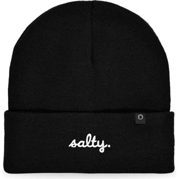 DALIX Salty Beanie Cap - Black