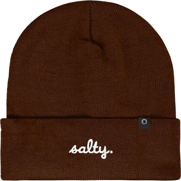 DALIX Salty Beanie Cap - Brown
