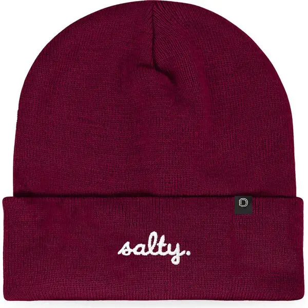 DALIX Salty Beanie Cap - Maroon
