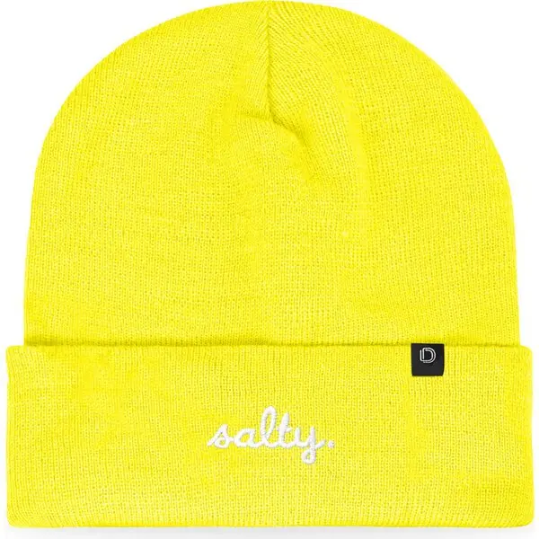 DALIX Salty Beanie Cap - Neon Yellow