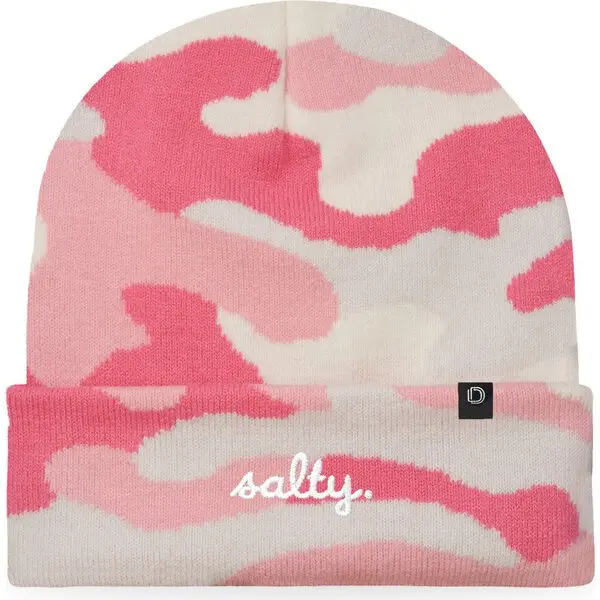 DALIX Salty Beanie Cap - Pink Camo