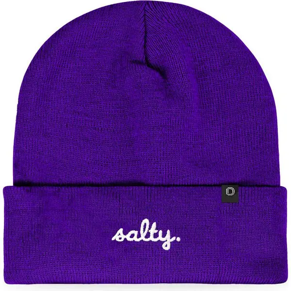 DALIX Salty Beanie Cap - Purple